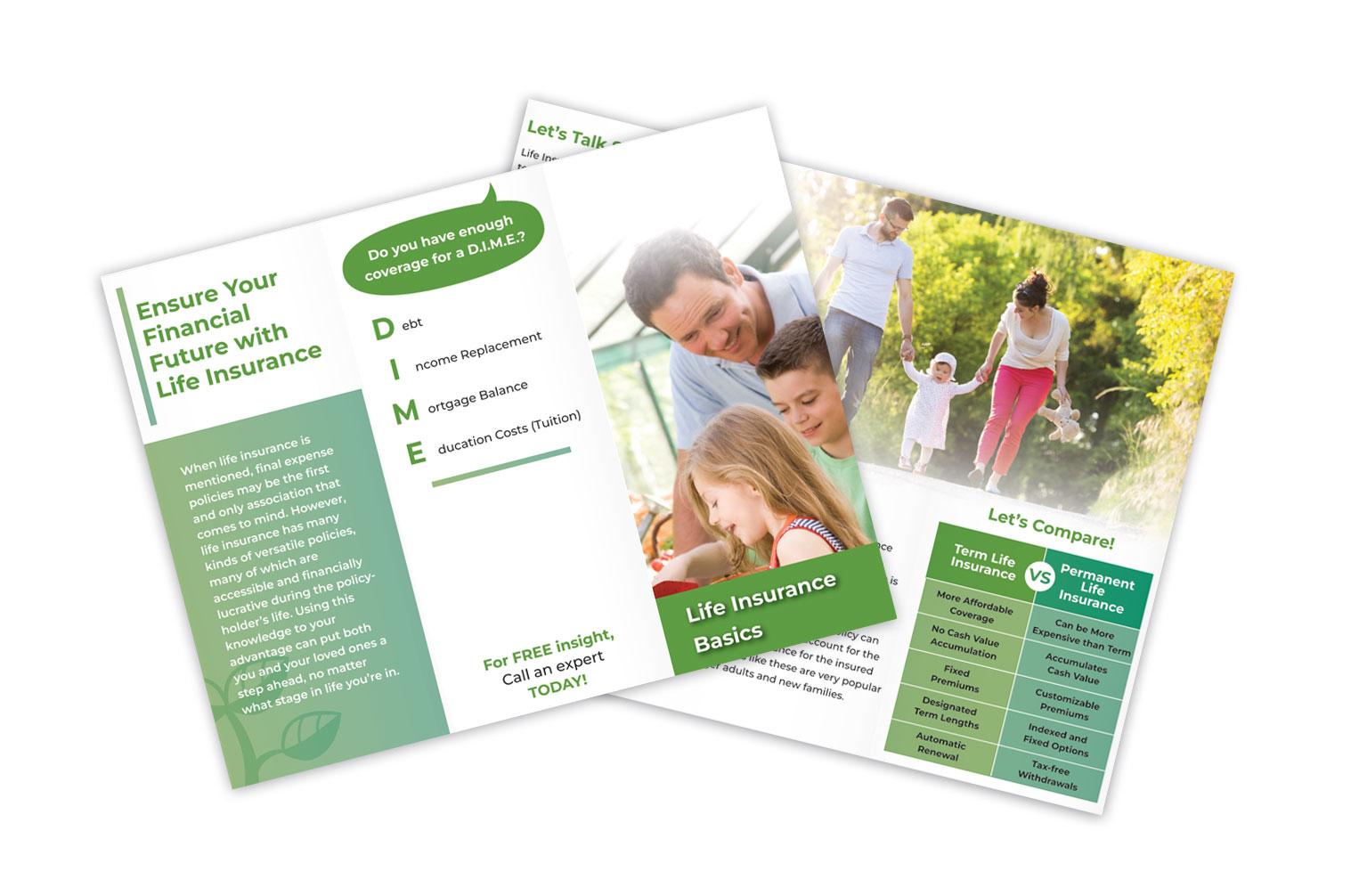 Life Insurance Basics Trifold Brochure - Preferred Senior Advisors