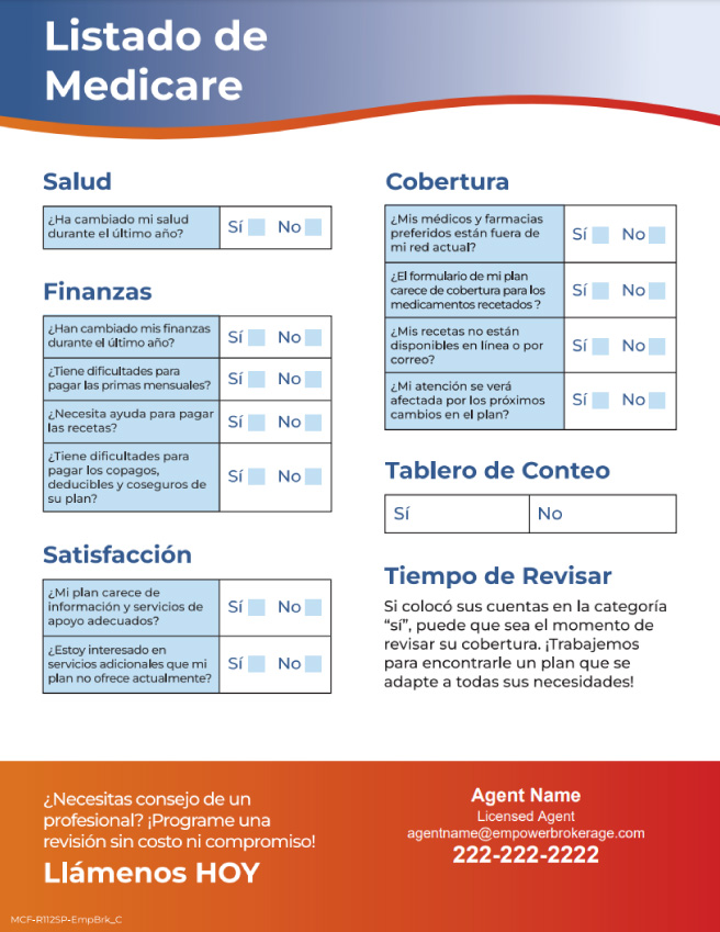 Medicare Checklist Spanish - Preferred Senior Advisors