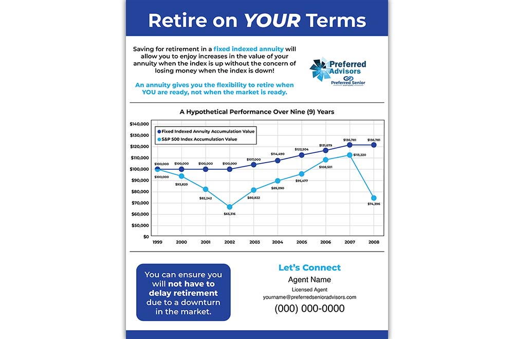 Retire on Your Terms Annuity Flyer - Preferred Senior Advisors